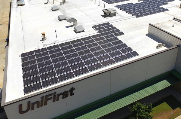 North American Clean Energy - UniFirst Completes Rooftop Solar Panel ...